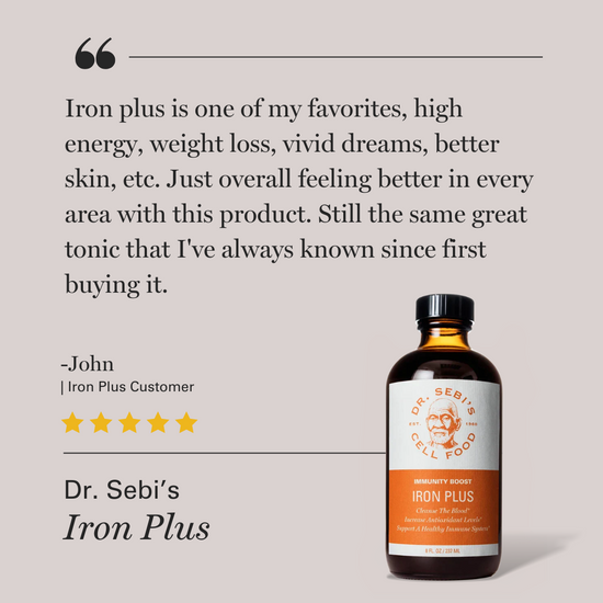 Iron Plus - Iron Support Tonic – Dr. Sebi's Cell Food